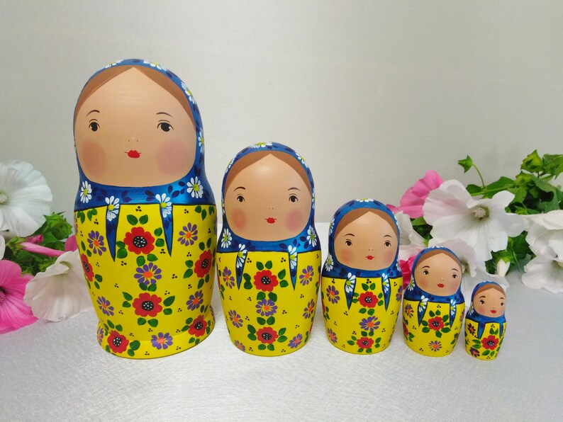 Author's Wooden Matryoshka "glasha" - Etsy