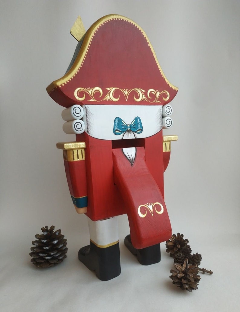 New Year's Wooden Nutcracker 15.7 Inches - Etsy