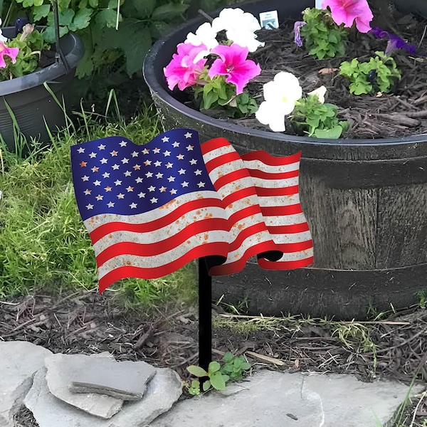 Metal American Flag - Etsy