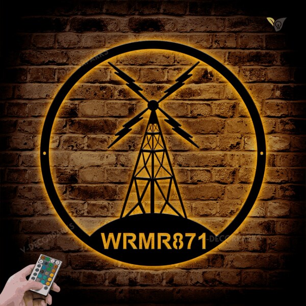 Lighted Ham Radio Call Sign - Etsy