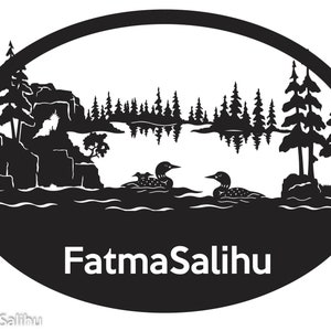 Loon Scene Oval Personalized Monogram Sign Leonard Lake Metal - Etsy Canada