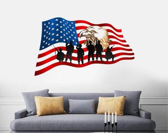 Metal Sign American Flag - Etsy