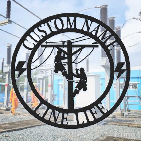 Lineman Wall Art - Etsy