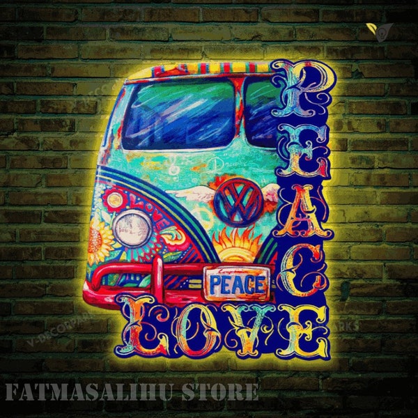 Lighted Peace Sign - Etsy