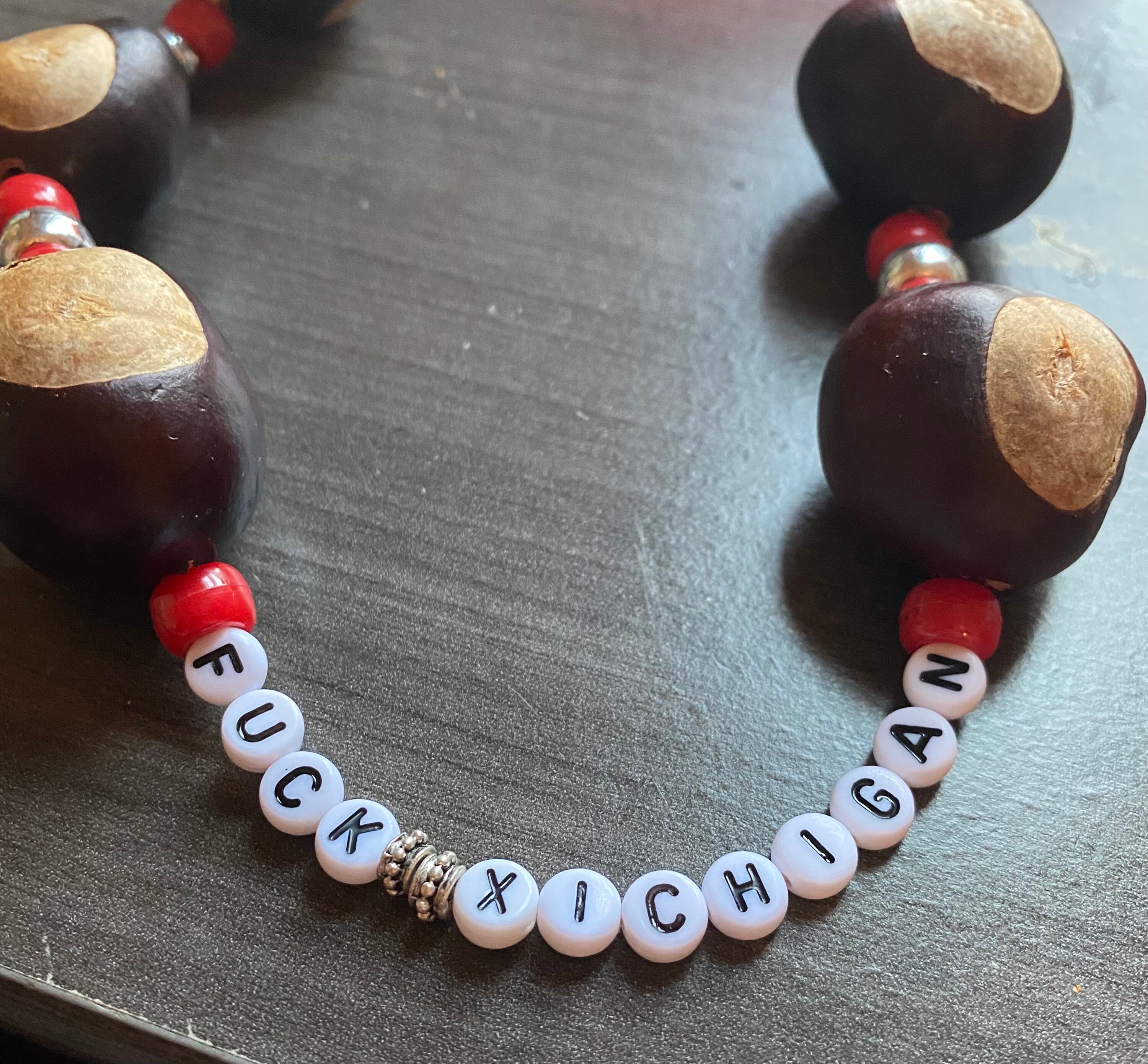 Ohio State Buckeye Necklace: Michigan Football Tailgate Gift - Etsy