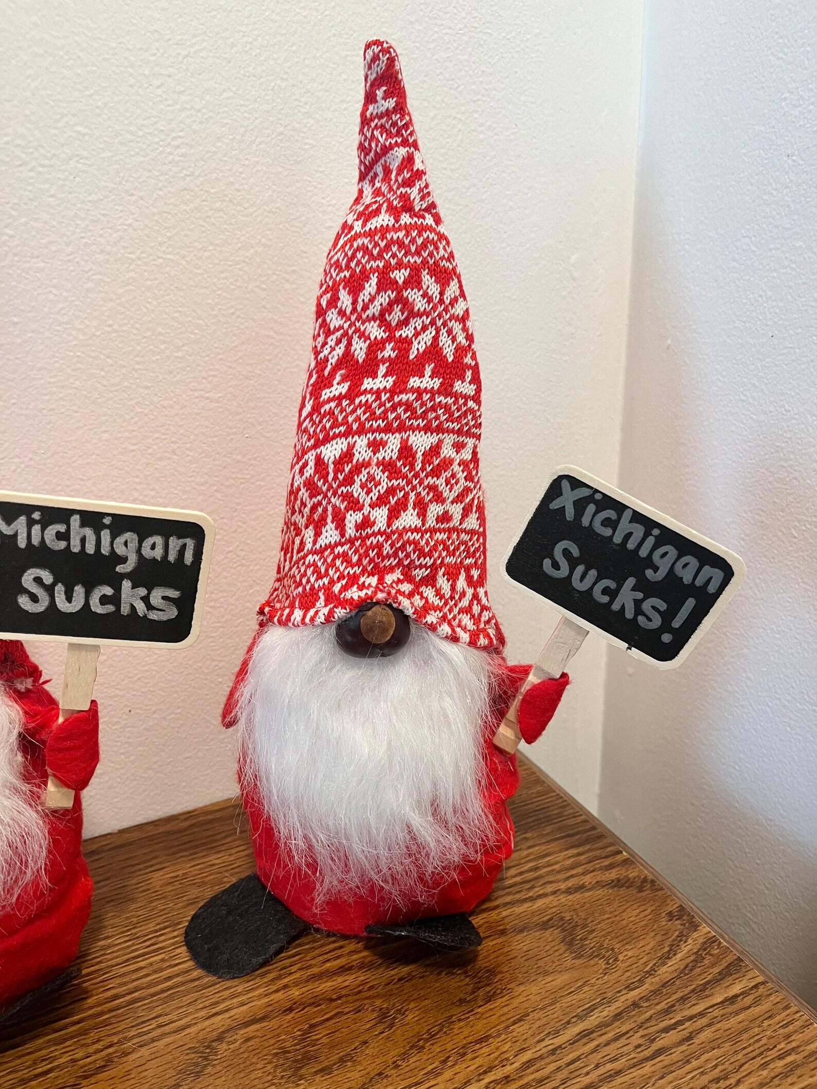Michigan Sucks Gnome, Michigan Cheats, Ohio State Decor, Buckeye Gnome ...