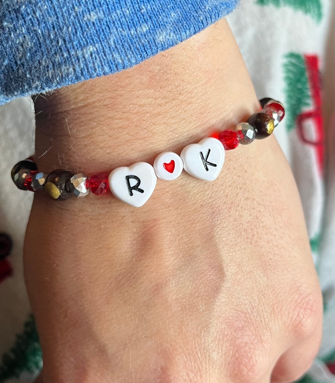 Ohio State Bracelet, Buckeyes Heart Valentine Gift, Ohio State Love ...