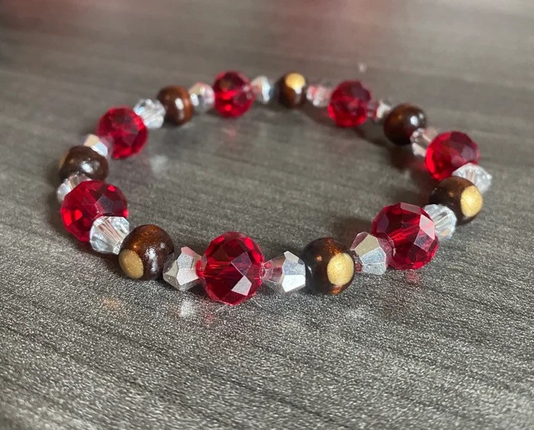 Ohio State Buckeyes Bracelet, OSU Jewelry, Gift for Ohio State Fan ...