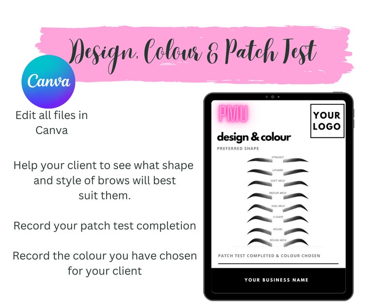 Editable Permanent Makeup Forms, Microblading PMU Consent Forms ...