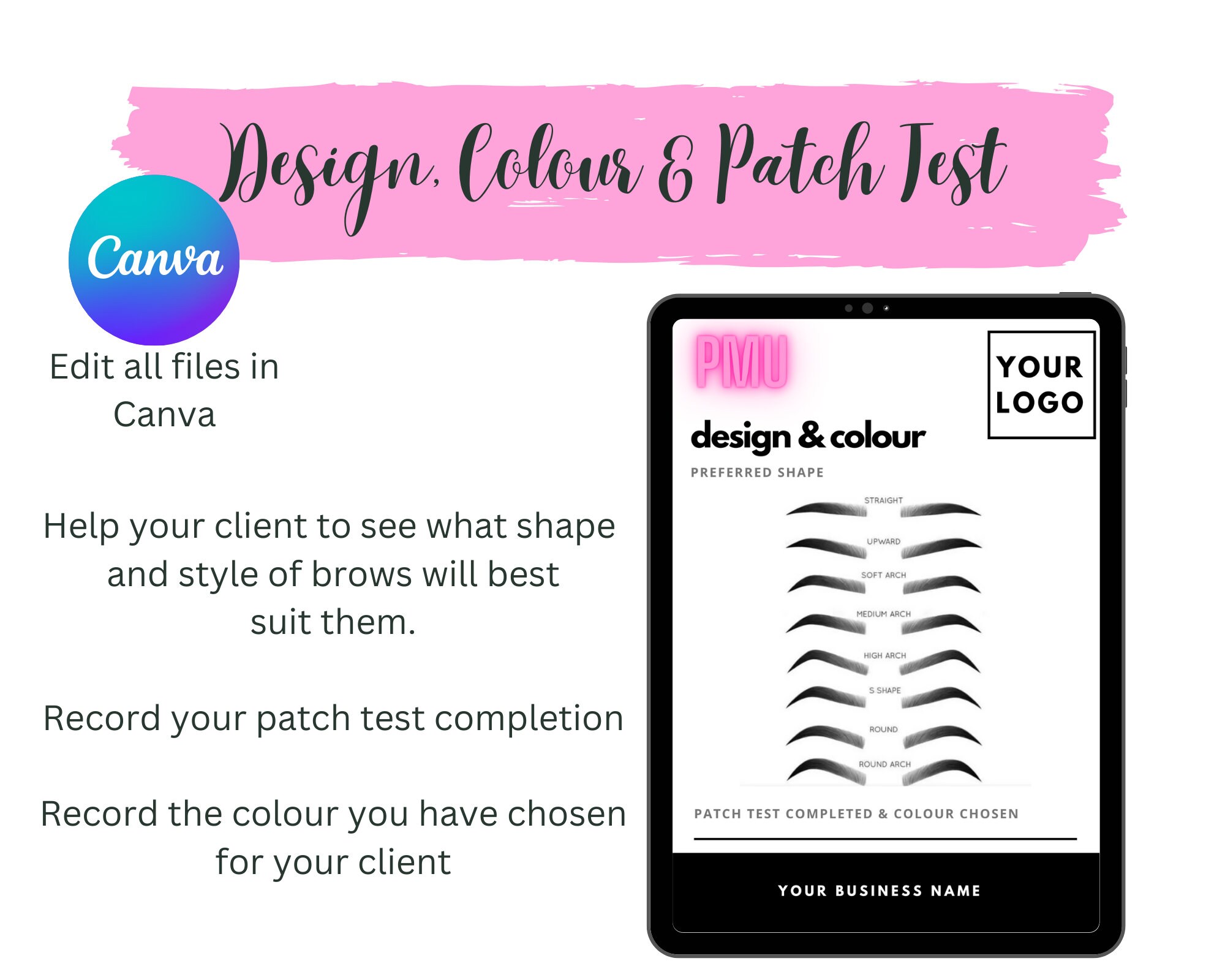 Editable Permanent Makeup Forms, Microblading PMU Consent Forms ...