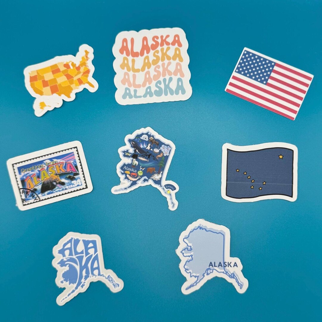 Alaska State Sticker Pack - Etsy