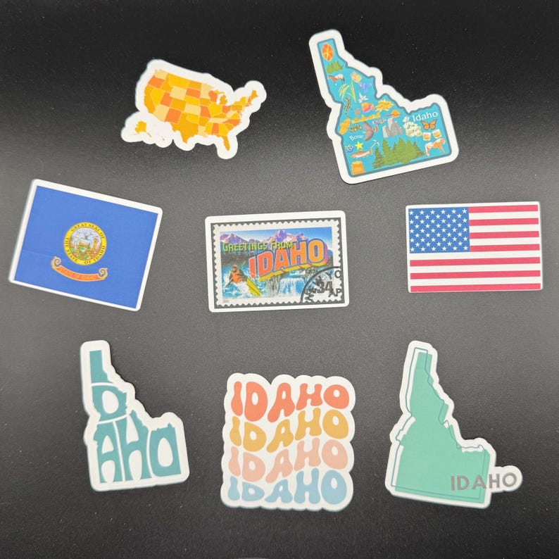 Idaho State Sticker Pack - Etsy