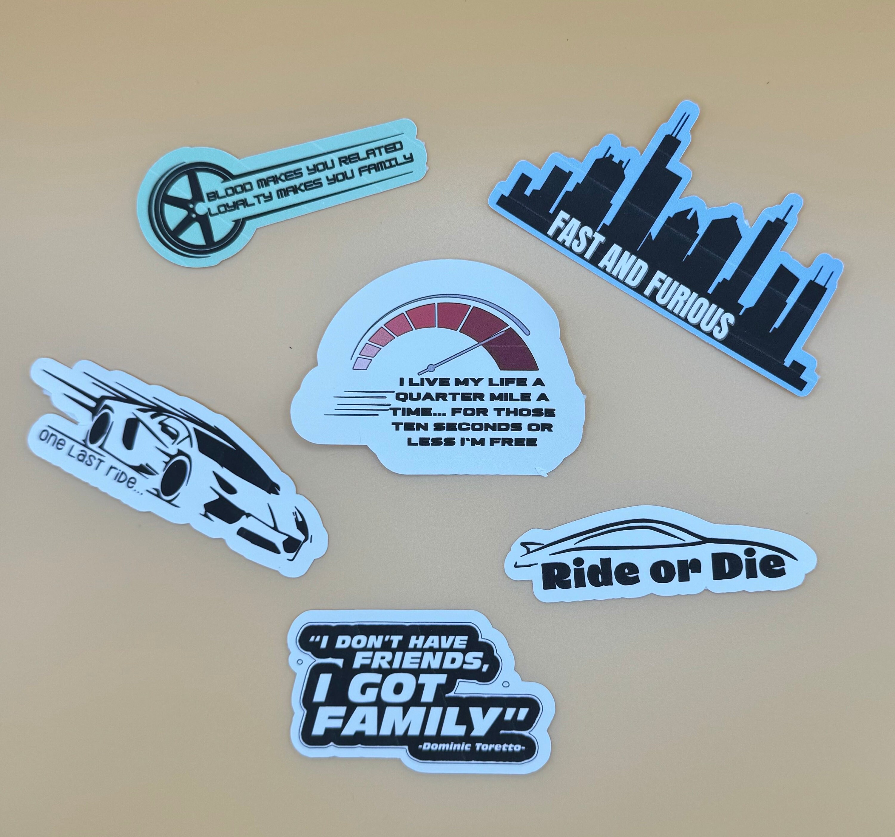 Fast and Furious Sticker Pack - Etsy