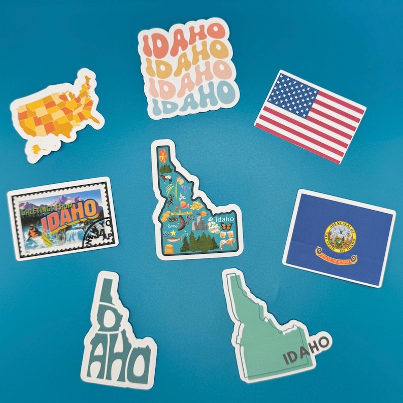 Idaho State Sticker Pack - Etsy