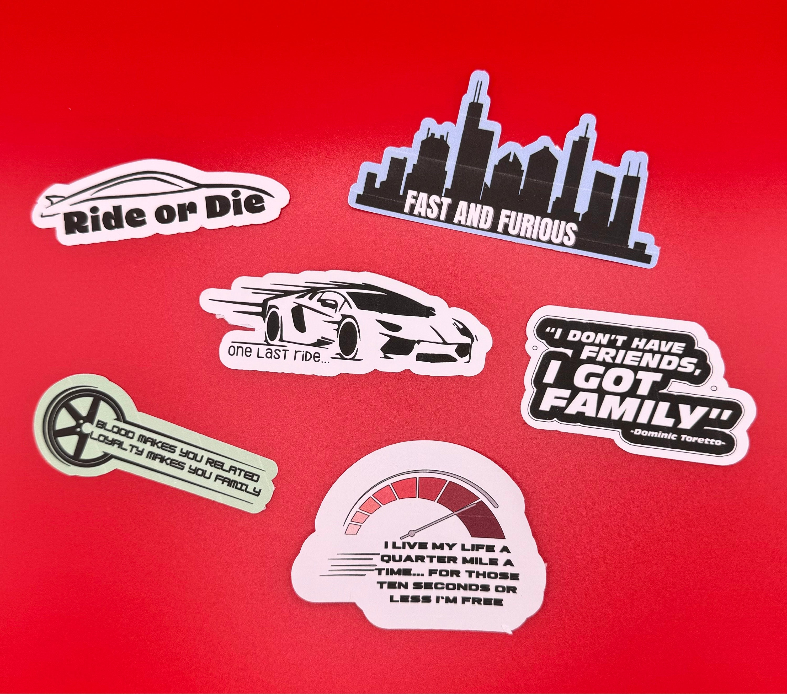 Fast and Furious Sticker Pack - Etsy