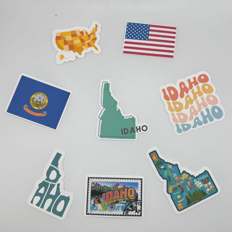 Idaho State Sticker Pack - Etsy