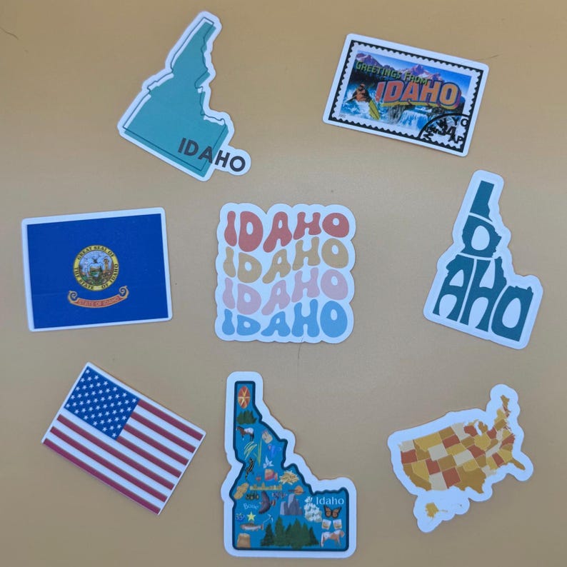 Idaho State Sticker Pack - Etsy
