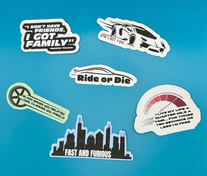 Fast and Furious Sticker Pack - Etsy