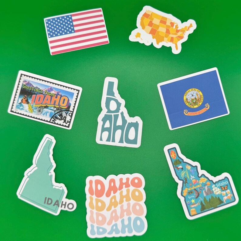 Idaho State Sticker Pack - Etsy