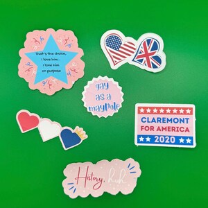 Red White and Royal Blue Sticker Pack - Etsy
