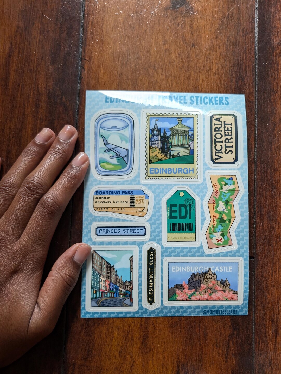 Edinburgh Travel Sticker Sheets - Etsy