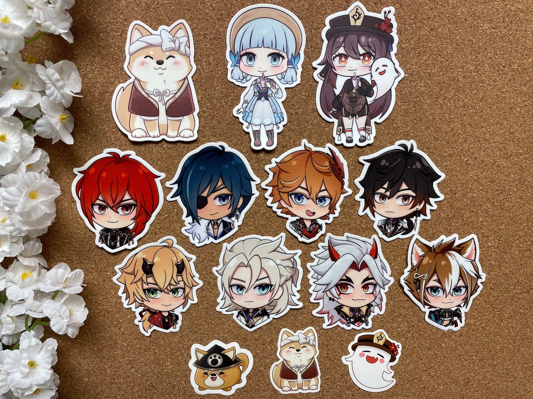 Genshin Impact Stickers Kawaii Vinyl Matte and Glossy Stickers ...
