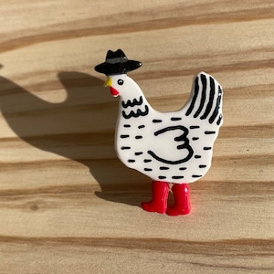 Cowboy Chicken Pins - Etsy