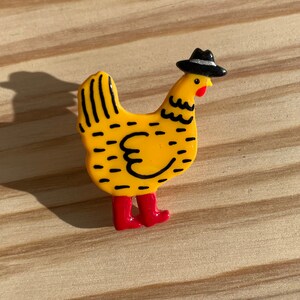 Cowboy Chicken Pins - Etsy
