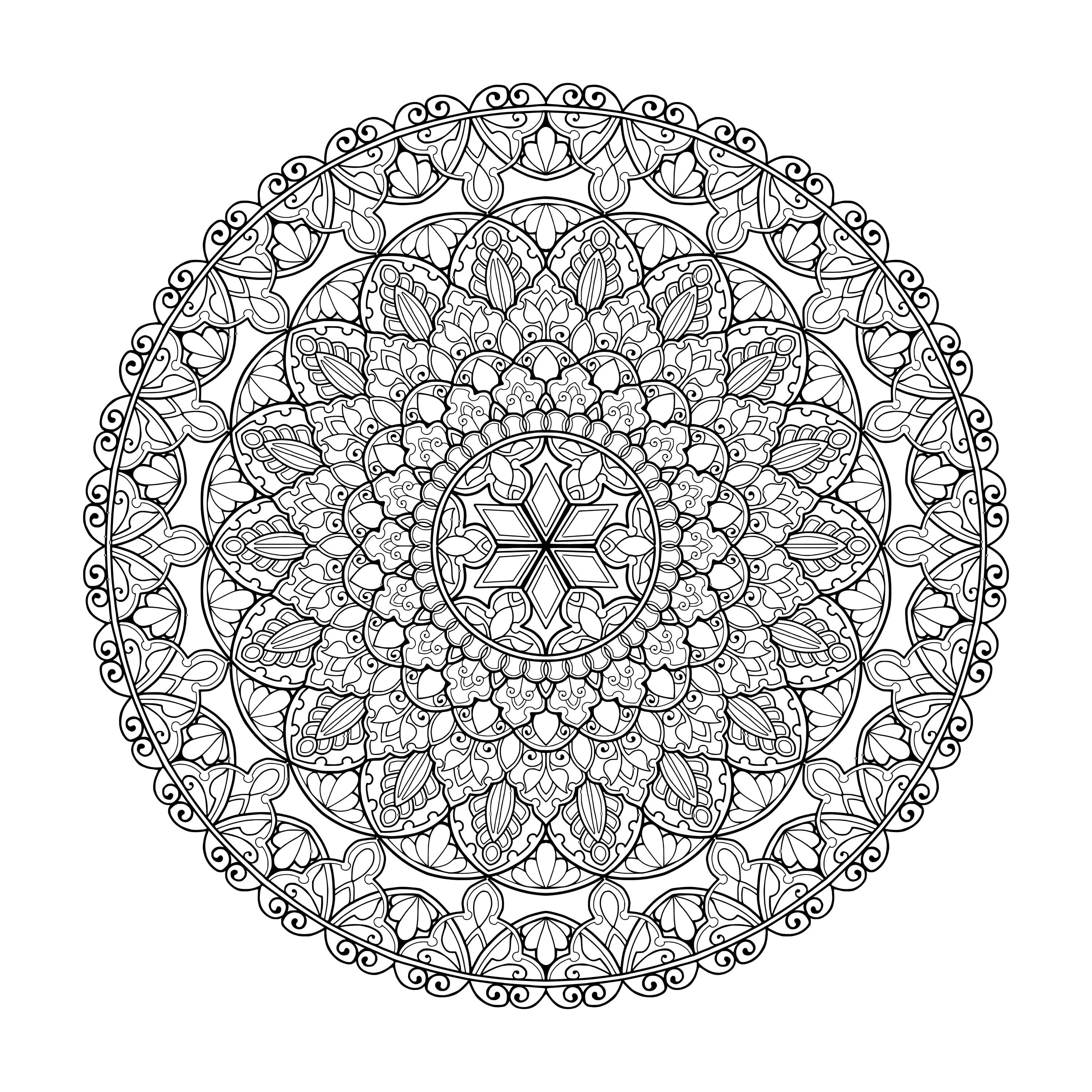 Mandala Grid, Mandala Layout, DIY Template, Decor Digital Print - Etsy