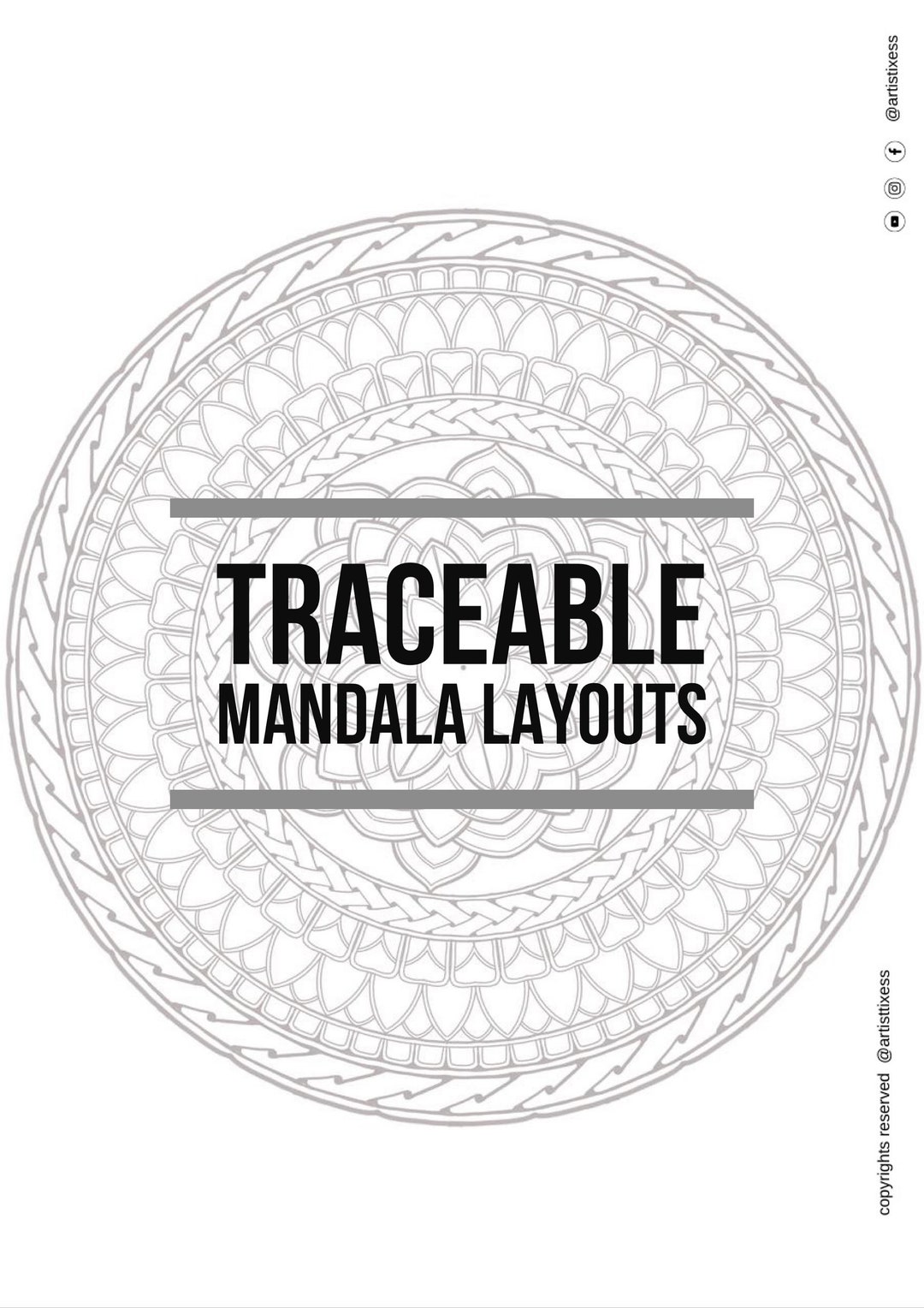Traceable Mandala Layouts - Etsy