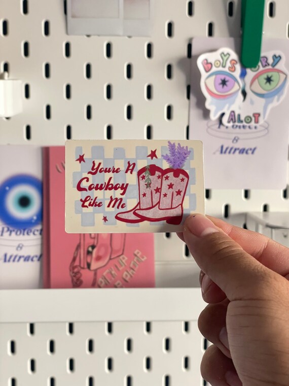 Cowboy Like Me Taylor Swift Sticker - Etsy