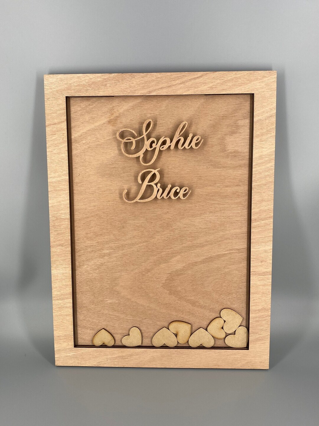 Frame Table Guestbook Hearts to Write and Insert Wedding Souvenir Event ...