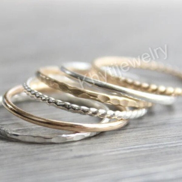 Stacking Ring Set - Etsy