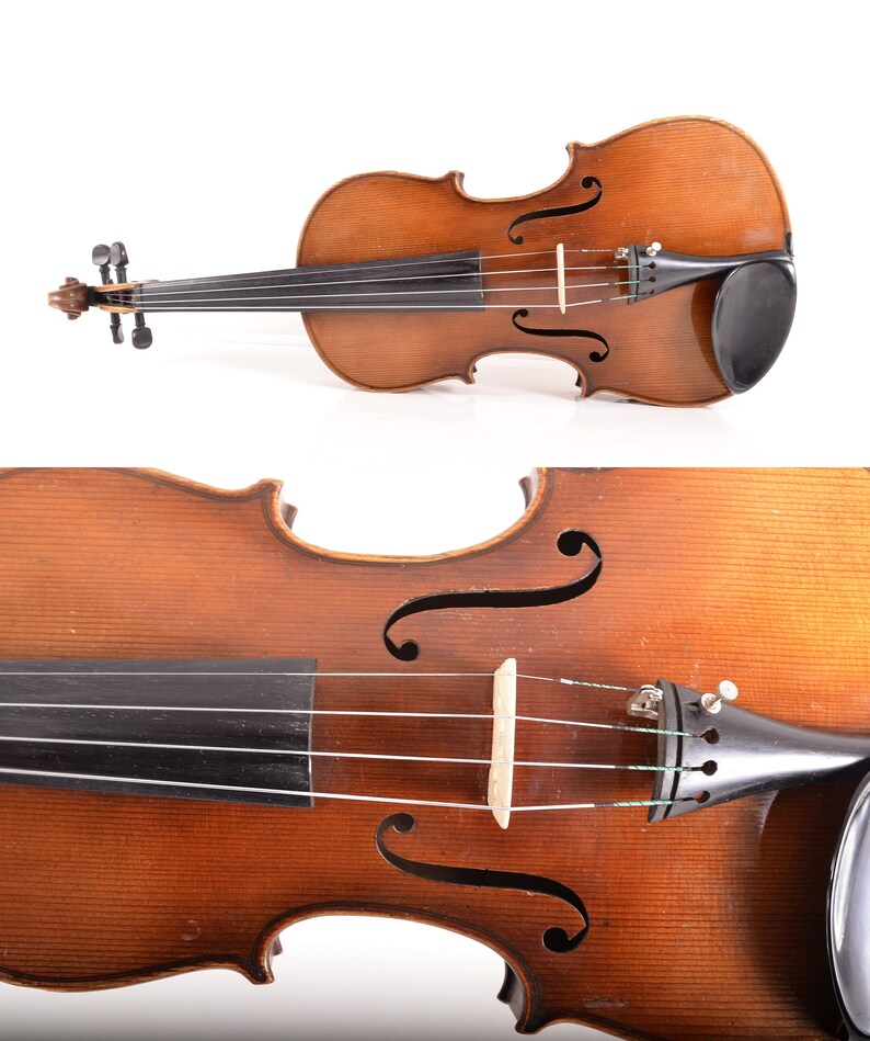 Old / Vintage 4/4 Master Violin New Strings & Hard Case youtube VIDEO 小 ...