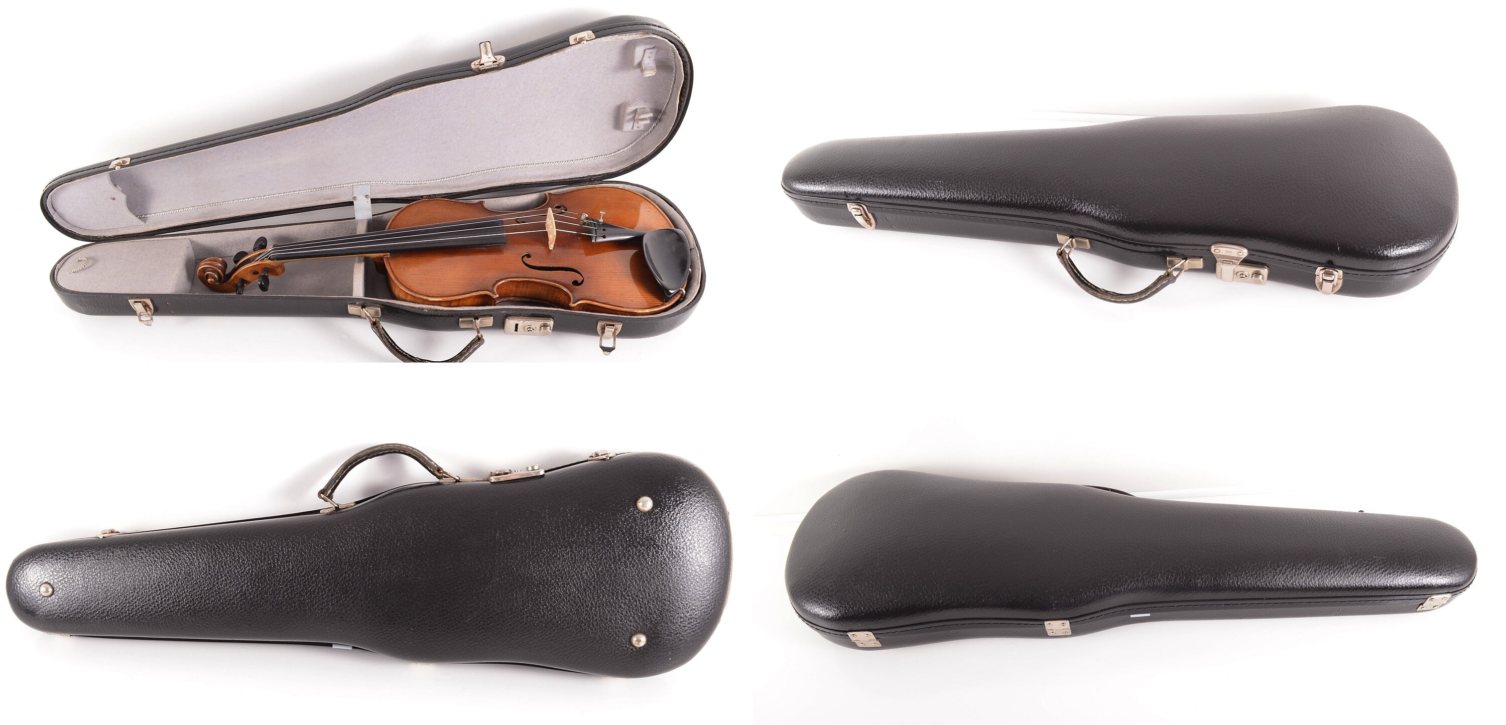 Old / Vintage 4/4 Master Violin New Strings & Hard Case youtube VIDEO 小 ...