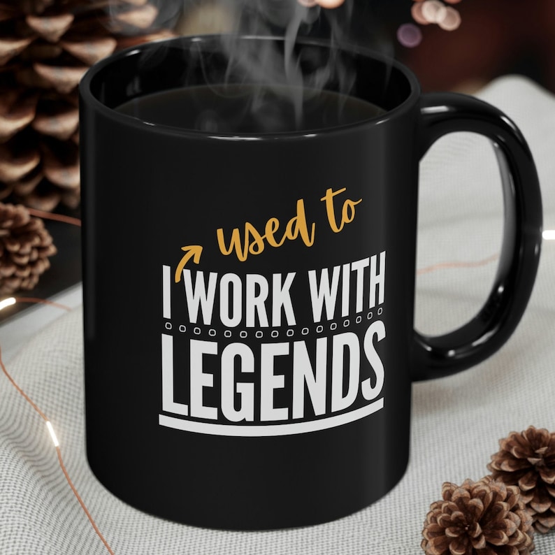 Coworker Goodbye Farewell Leaving,black Ceramic Mug, I Used to Work ...