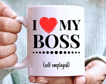 I Love My Boss Mug - Etsy