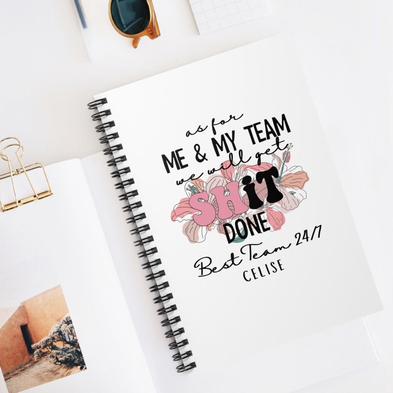 Personalized Staff Appreciation Spiral Ruled Notebook as for - Etsy