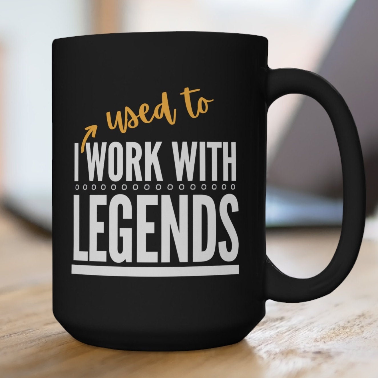 Coworker Goodbye Farewell Leaving,black Ceramic Mug, I Used to Work ...