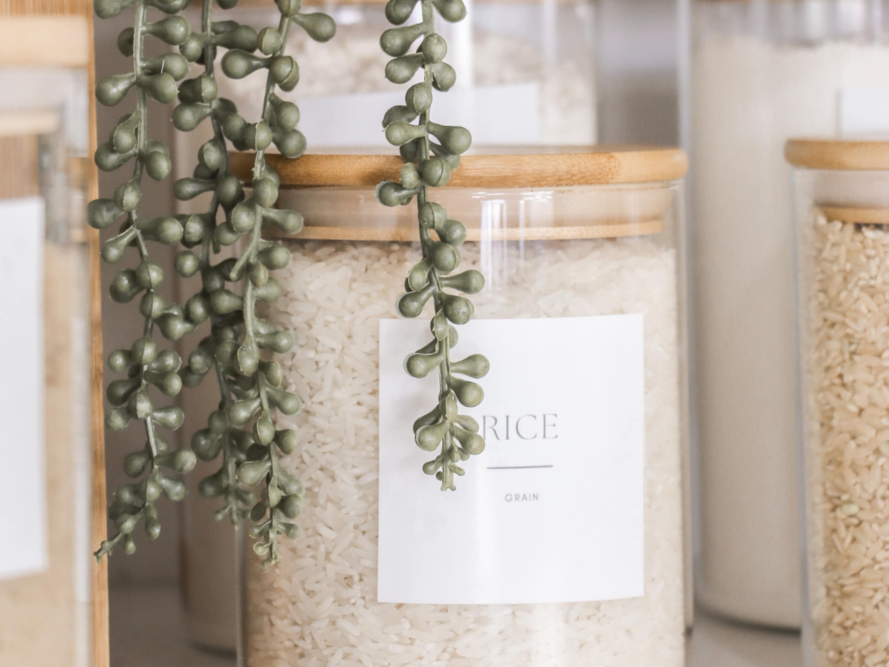 142 Pantry Labels Printable - Minimalist Kitchen Jar Labels ...