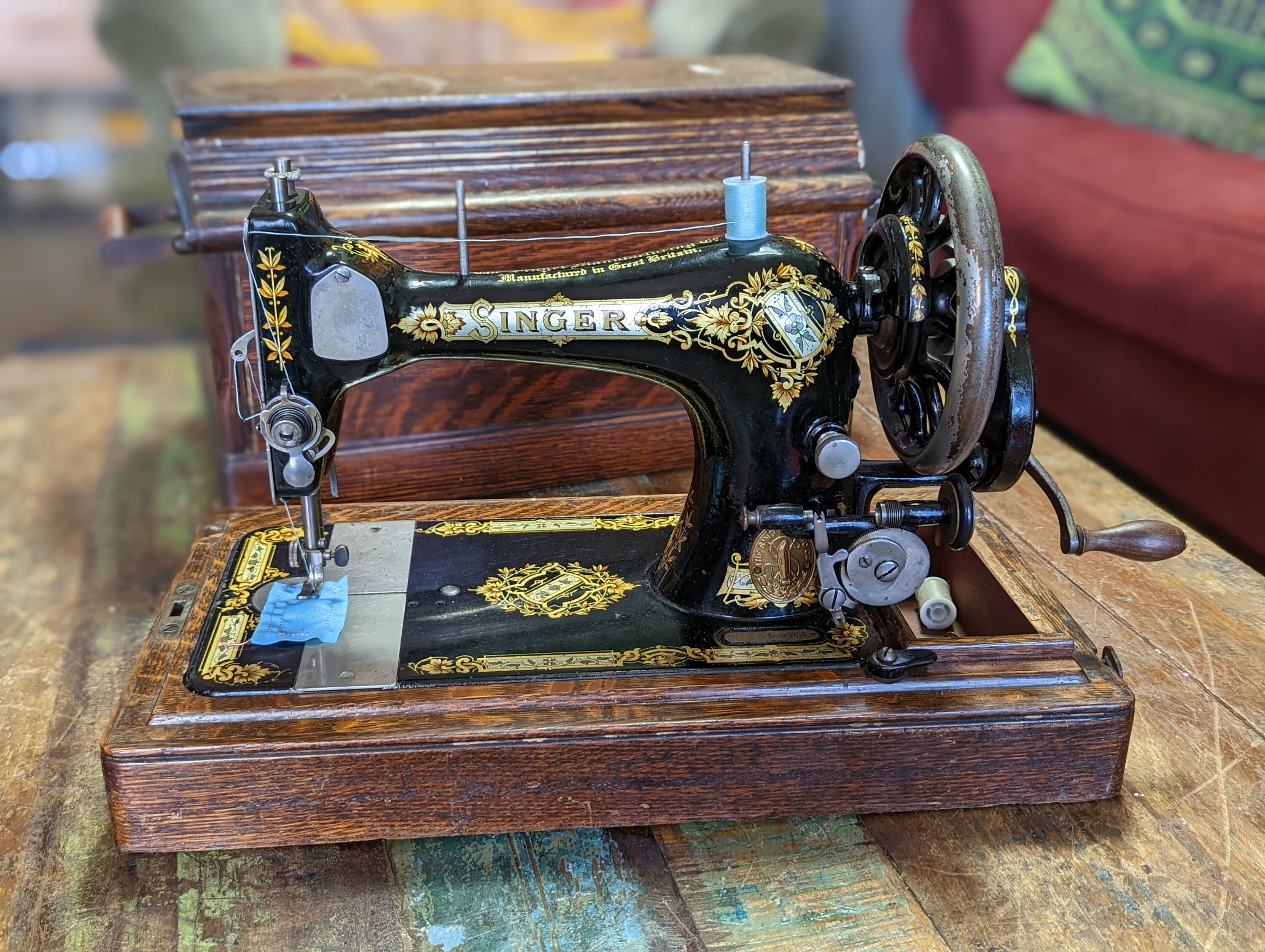 Singer 28K Hand Crank Sewing Machine - Etsy