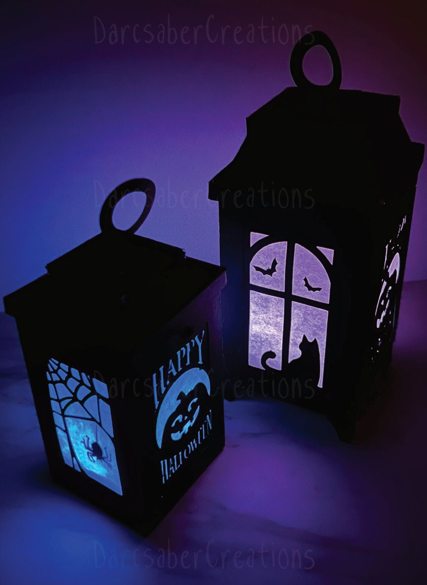 DIY Papercraft Lantern Svg's and Pdf's + Halloween Designs & Svg's - Etsy