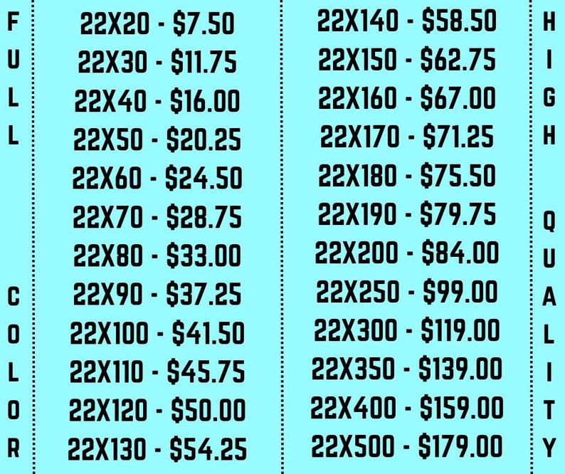 DTF Gang Sheet, DTF Print 22 X 100 - Etsy