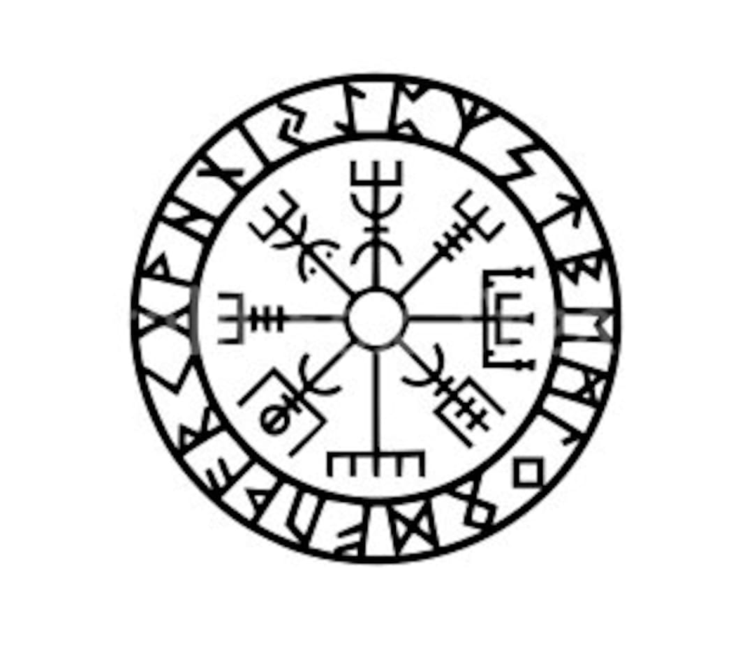 Vegvisir SVG Vegvisir for Laser Engraving Vegvisir PDF - Etsy