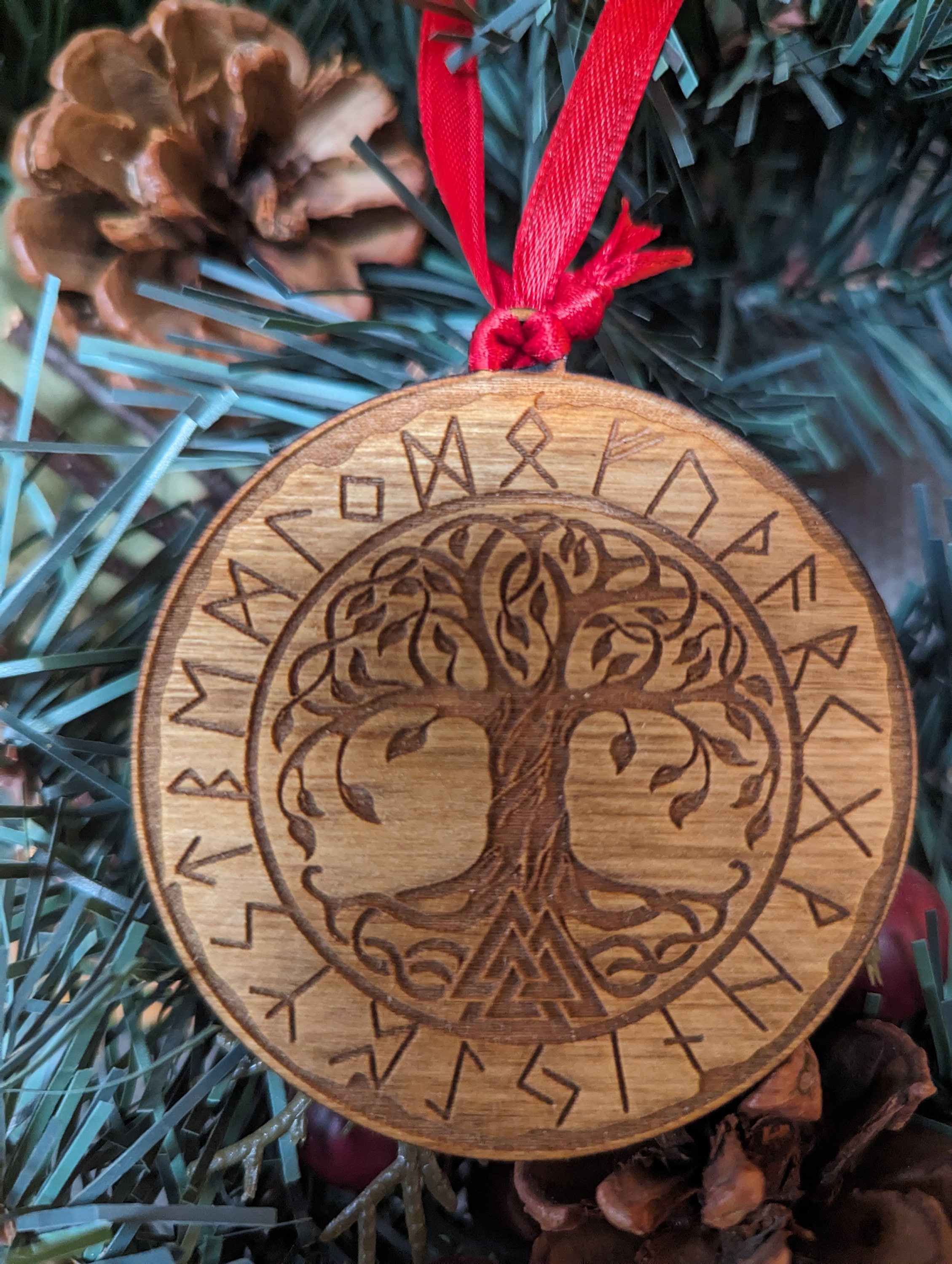 Tree of Life Yule Ornament Pagan Christmas Ornament Set Tree of Life ...