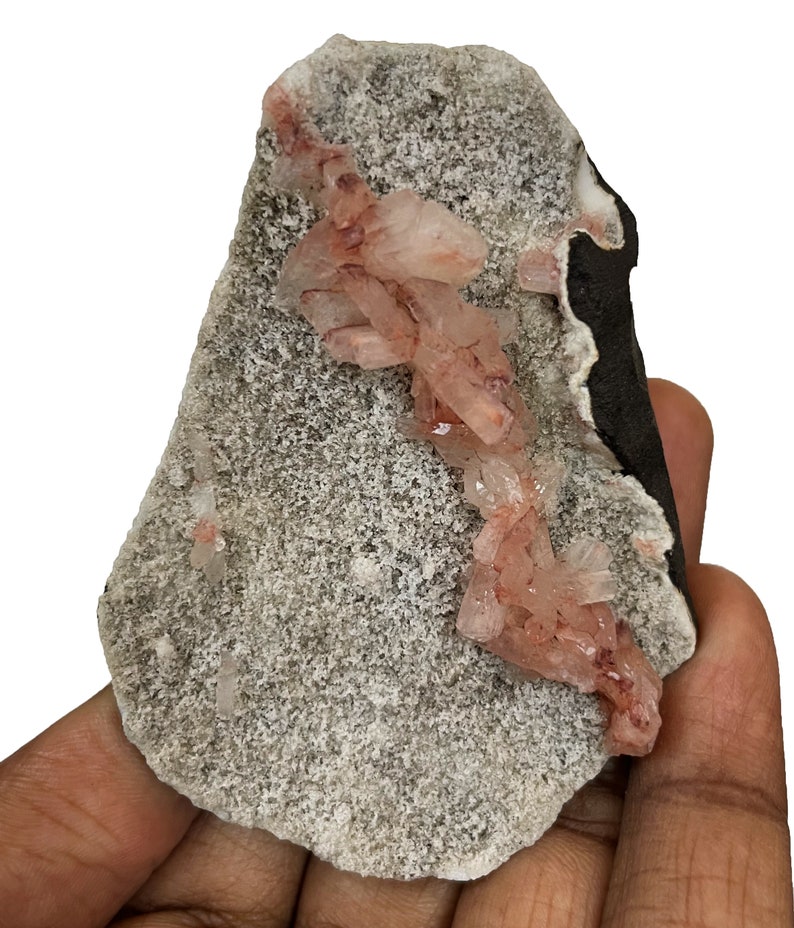 Rare Red Epi-stilbite on Heulandite Rocks, Fossils, Crystals and ...