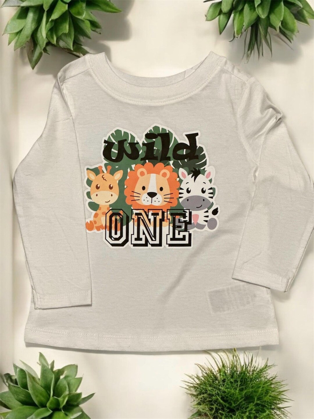 Wild One Safari Animals T-shirt/ Birthday Shirt - Etsy