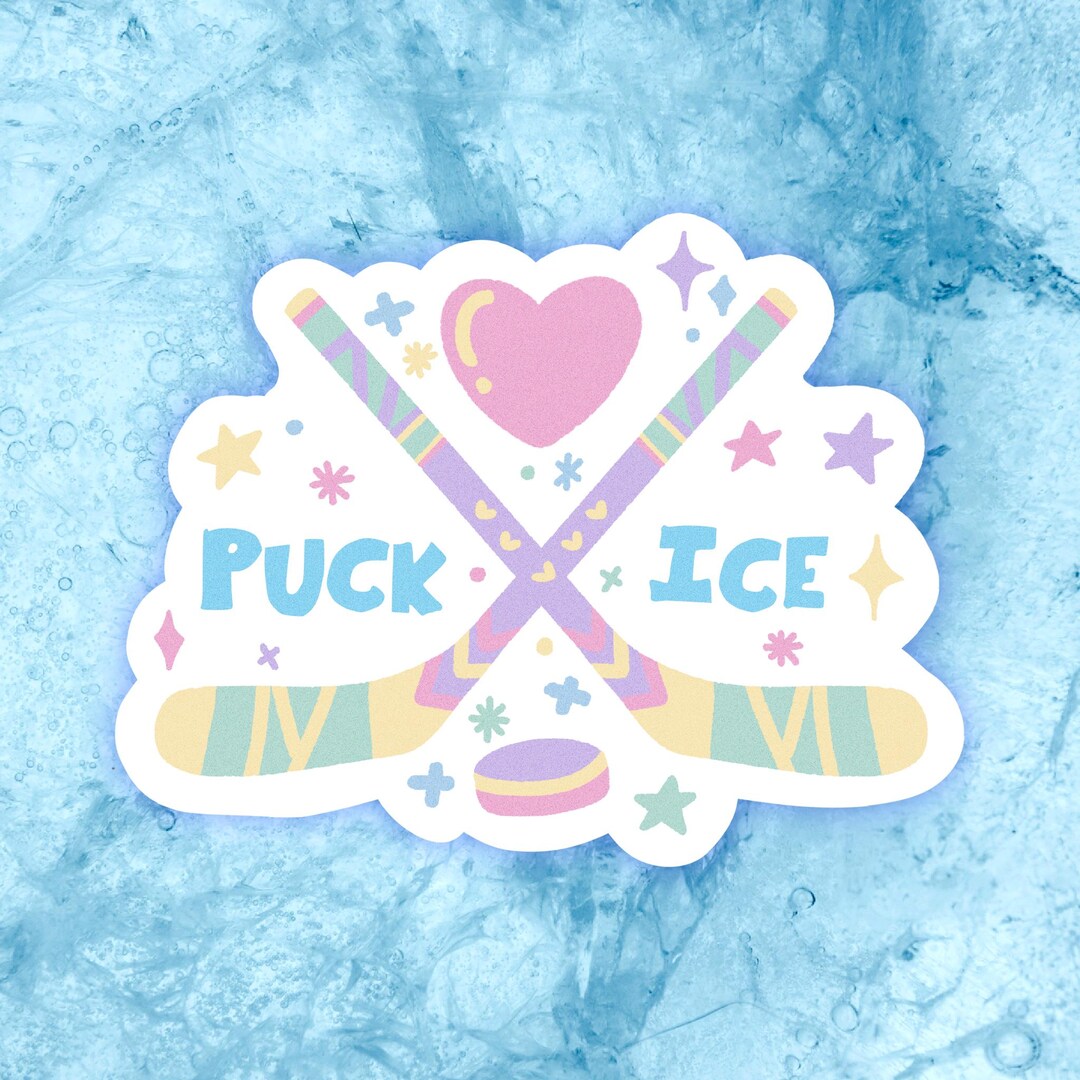 Puck Ice Matte Vinyl Sticker - Etsy