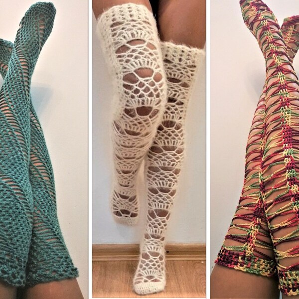 Fishnet Thigh Highs - Etsy