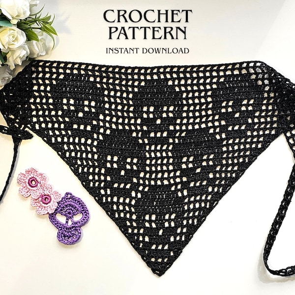 Goth Filet Crochet - Etsy UK